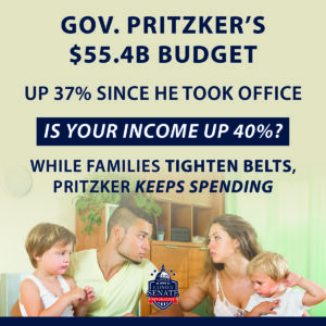 Pritzker announced the largest budget in state history! - Chris Balkema